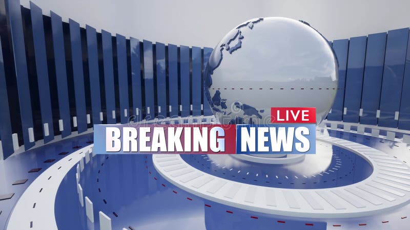 Global Earth Rotating Digital World Breaking News Studio Background ... Global Earth Rotating Digital World Breaking News Studio Background ...