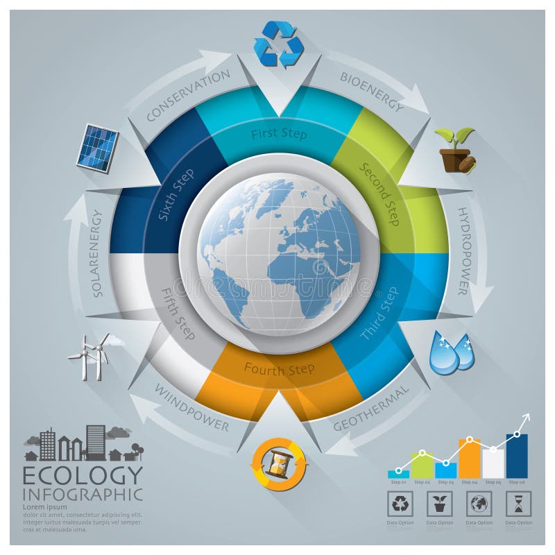 Water Conservation Infographic Template Stock Vector - Illustration of ...