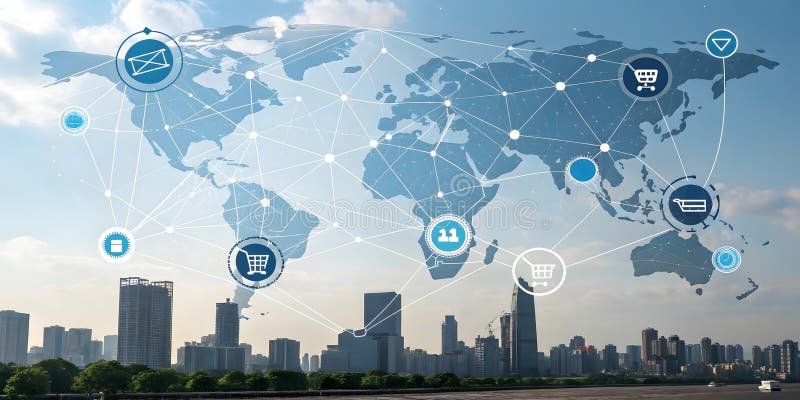 Global Ecommerce: a Connected World of Online Shopping and Trade Stock ...