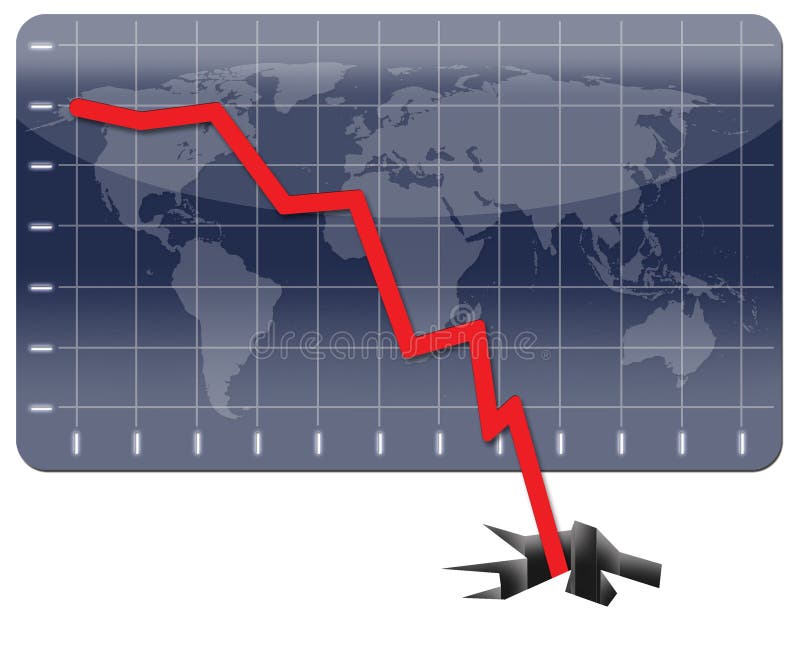 Global Economic Crisis stock illustration. Illustration of bleeding ...