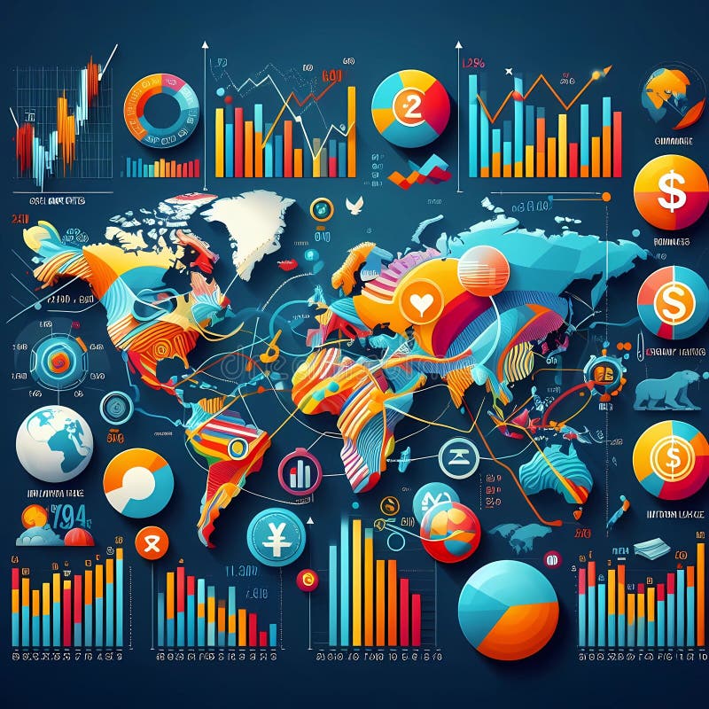 Global Economic Performance Indicators Stock Vector - Illustration of ...