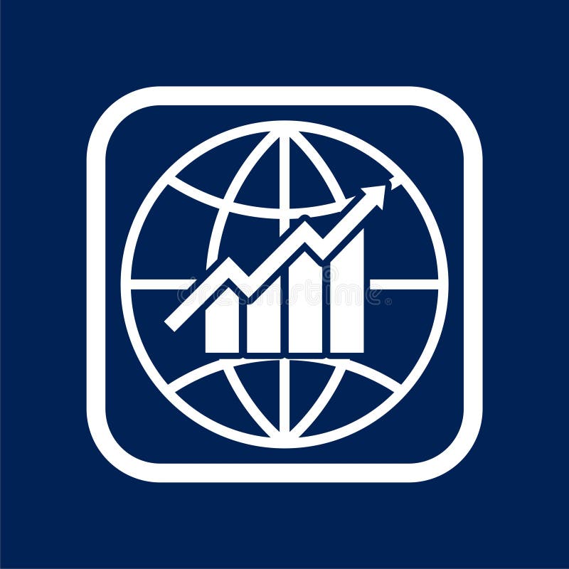 Global Economics Icon - Illustration Stock Vector - Illustration of ...