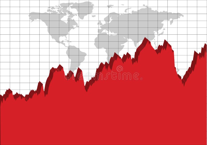 The Global Economy is Going Up Stock Vector - Illustration of economics ...