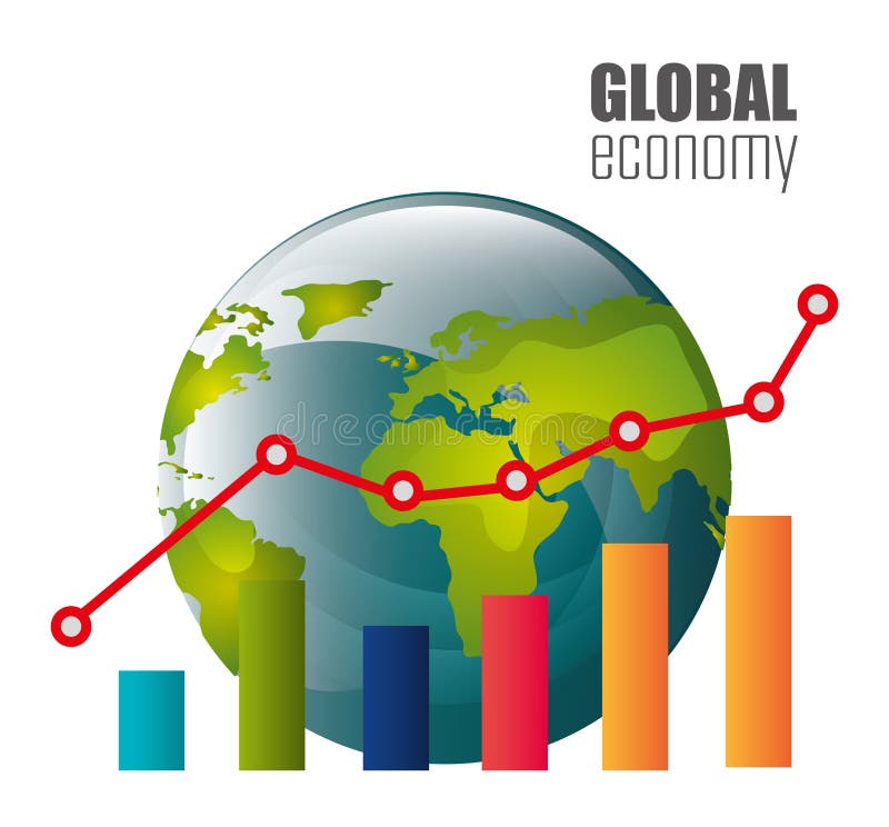 Global economy stock vector. Illustration of display - 60080136