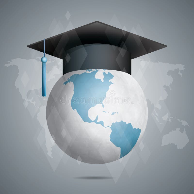 Global Education Concept. Vector Illustration Decorative Design Stock ...