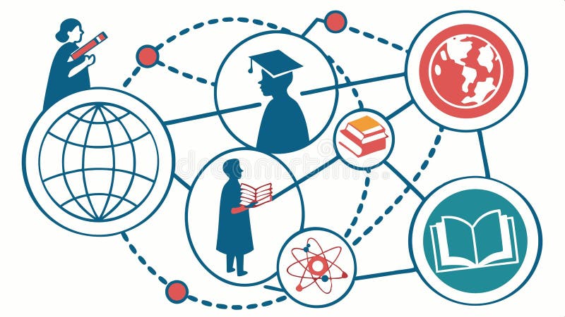 Global Education Network, International Learning, World Education Access Vector Design ...