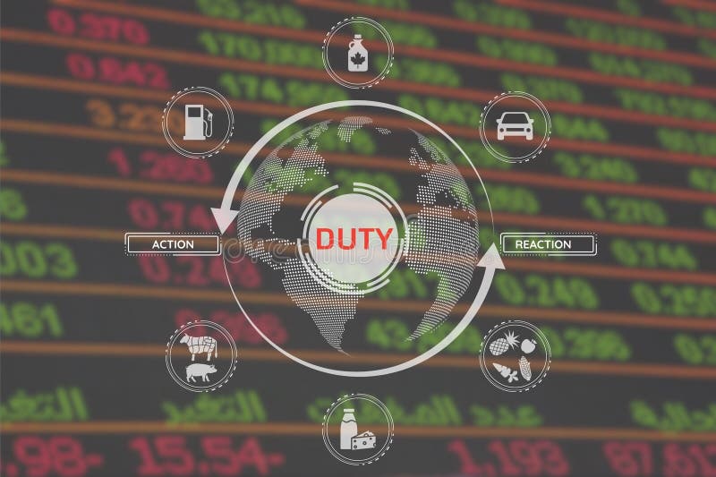 Illustration of Tariff Increase in the World. Stock Photo - Image of ...