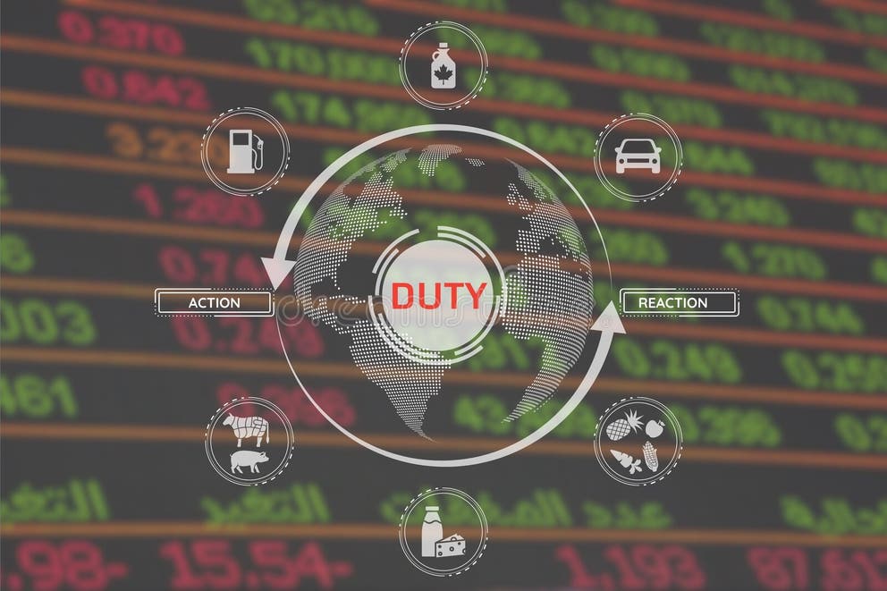 Illustration of Tariff Increase in the World. Stock Photo - Image of ...