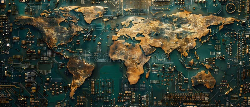 Active World Trade, World Market. Global Electronics Market, Shining ...