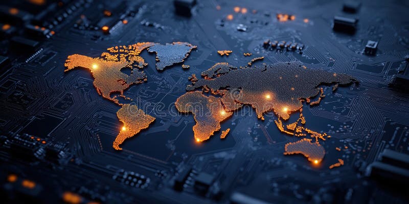 Global Electronics Market Connectivity, Trade Map Visualization on ...