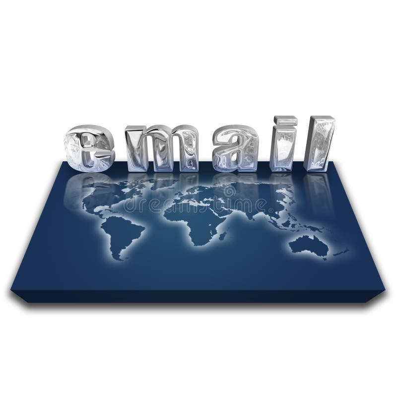 Global Email stock illustration. Illustration of flat - 1160404