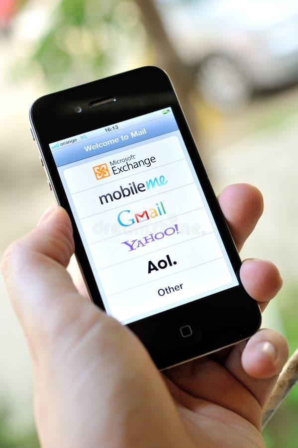 1,086 Iphone Email Screen Stock Photos - Free & Royalty-Free Stock ...