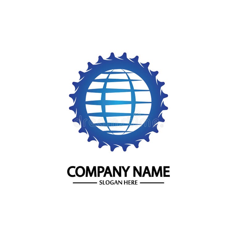 Global Engineer World Gear Logo Design Template Stock Vector ...