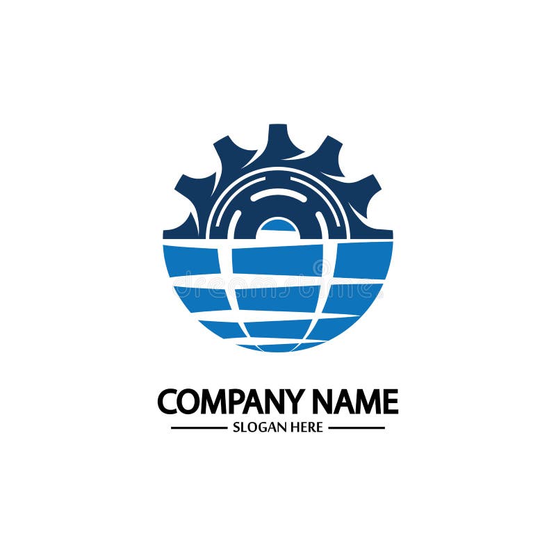 Gear Earth Logo Global Gear Design Stock Illustrations – 726 Gear Earth ...