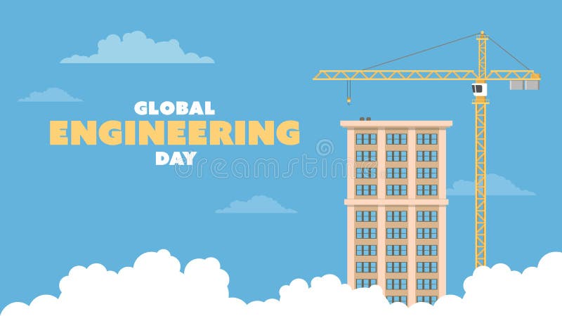 Global Engineering Icon. Engineer or Architect Helmet Sign. Vector ...