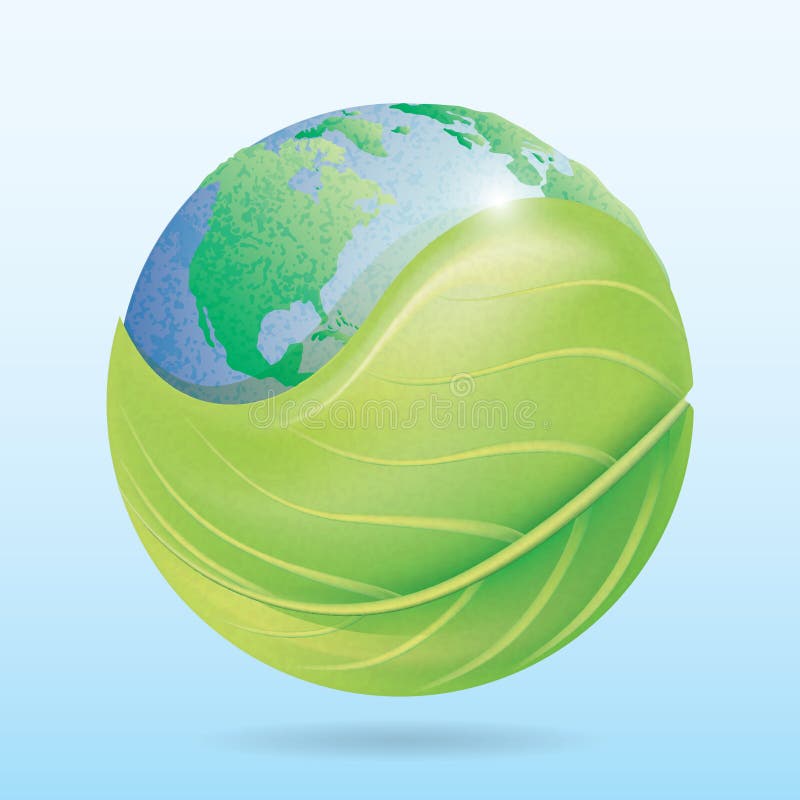 Global Environment Concept. Vector Illustration Decorative Design Stock ...