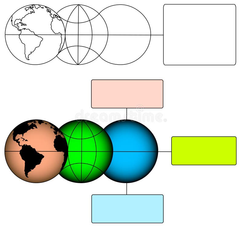 Global Design Layout stock vector. Illustration of reach - 696928