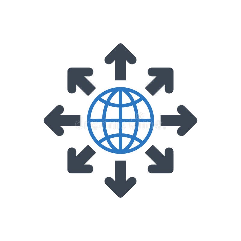 Global Expansion Icon stock vector. Illustration of network - 361528688