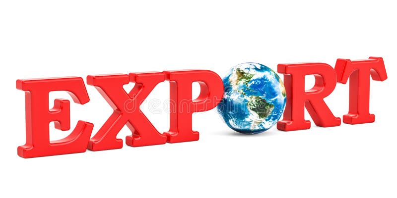 Globe Export Represents Sell Overseas and Exported Stock Illustration ... Globe Export Represents Sell Overseas and Exported Stock Illustration ...