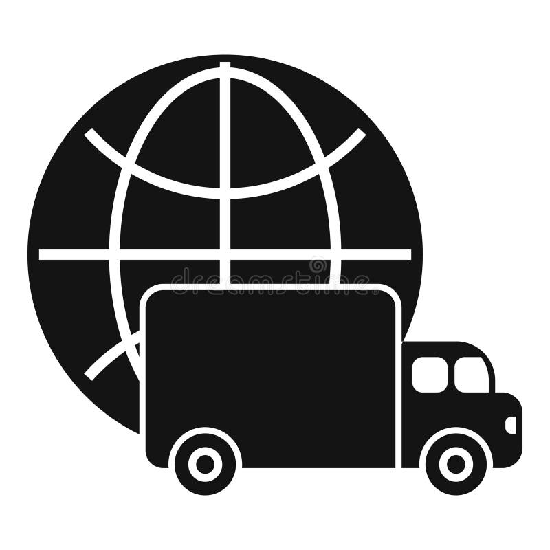 Global Fast Shipping Icon Simple Vector. Cargo Courier Stock Vector ...