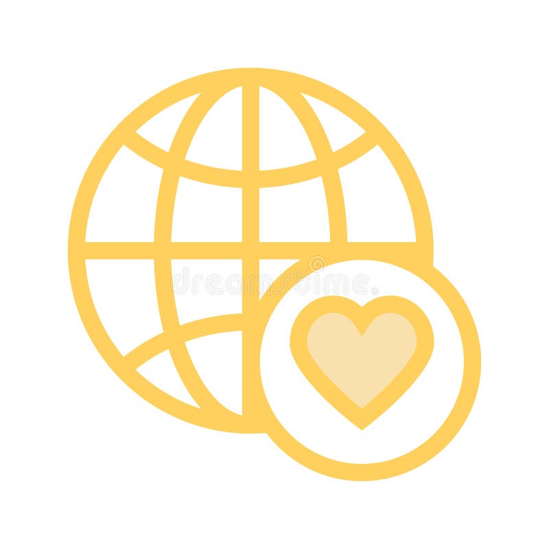 Global Favorite Color Line Icon Stock Illustration - Illustration of ...