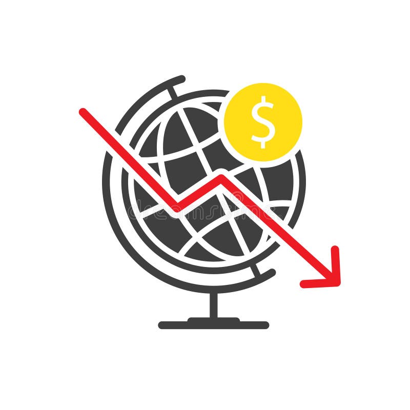 Global Financial Crisis Symbol Stock Vector - Illustration of demand ...