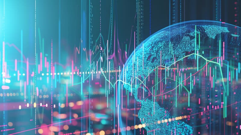 Global Financial Data Streams Stock Photo - Image of investment ...