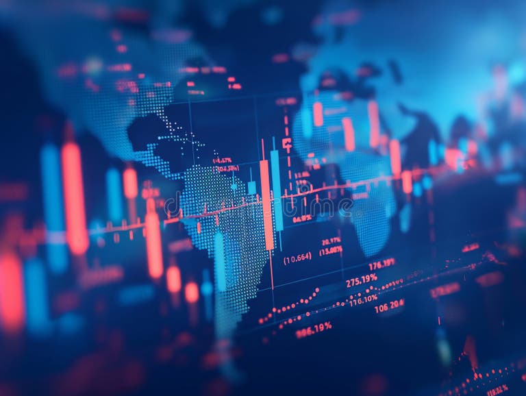 Global Financial Data Visualization Stock Image - Image of trading ...