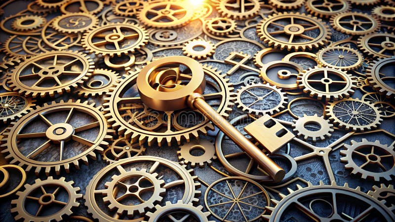 Global Financial Network Interconnected Gears Currency and the Vault of ...