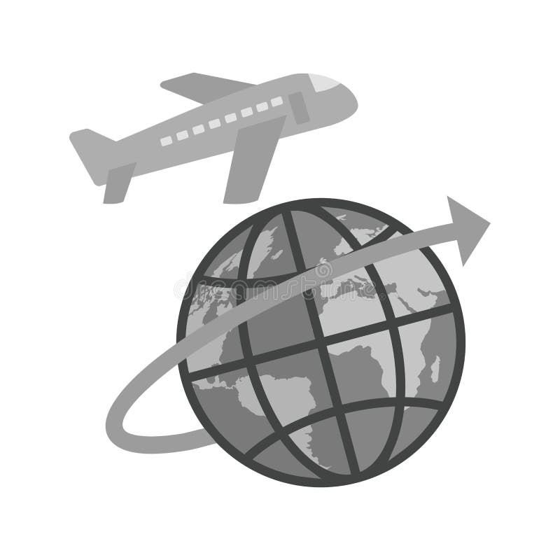 Global Flights stock vector. Illustration of business - 74358260