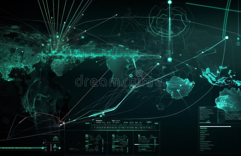 The Global Future is Green and Digital Stock Illustration ...