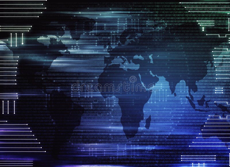 Global Futuristic Tech Backdrop Stock Illustration - Illustration of ...