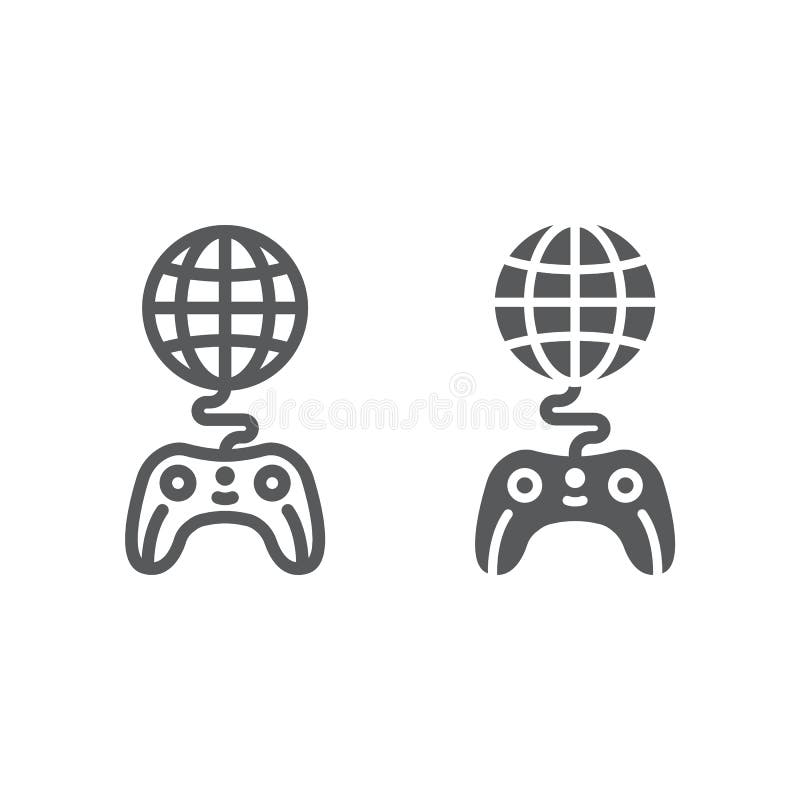 Joystick with world globe stock illustration. Illustration of joypad ...