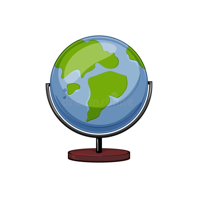 Global Globe Cartoon Vector Illustration Stock Vector - Illustration of ...