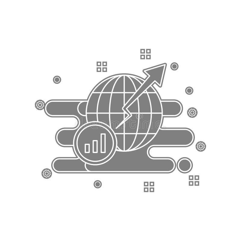 Global Growth - Icon Concept Design Stock Vector - Illustration of data ...