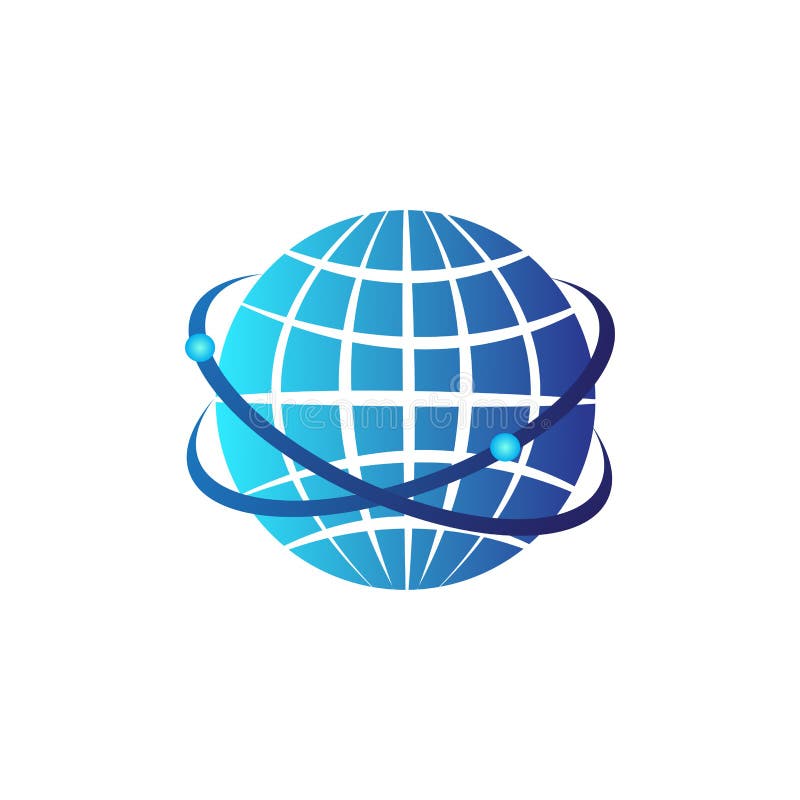 Global, Globe, World Logo Template Design Vector in Isolated White ...