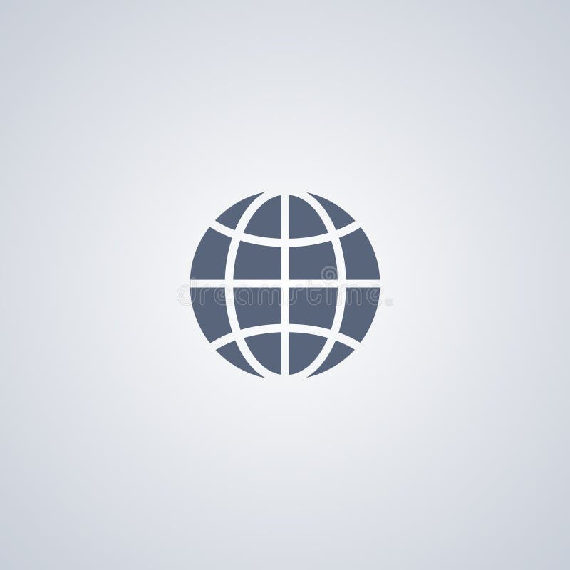 Global, Globo, Vector El Mejor Icono Plano Ilustración del Vector ...