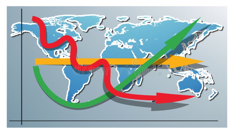 Global graph stock vector. Illustration of business, future - 29077085
