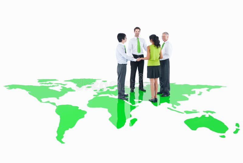 Global Green Business Cooperation Environment Concept Stock Photo ...