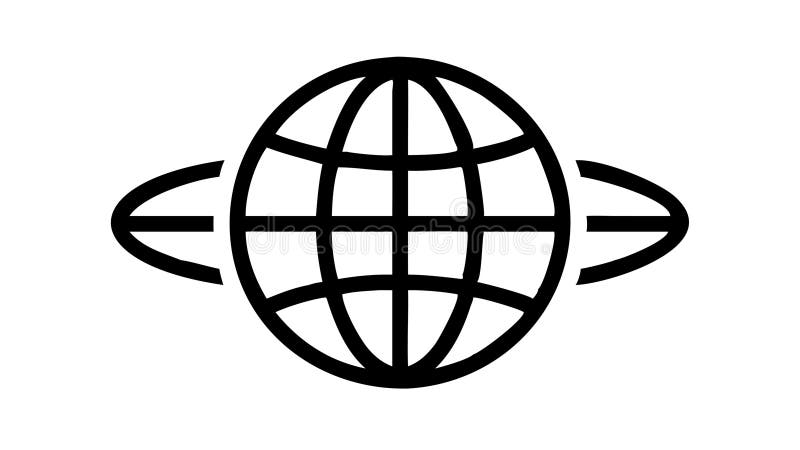 Global Grid Network Icon Vector. World Wide Web Internet, Vector Design ...