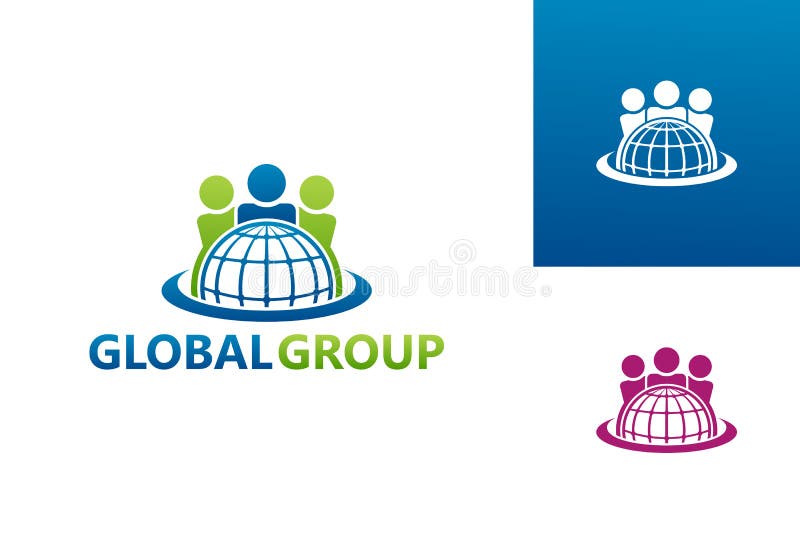 Global Group Logo Template Design Vector, Emblem, Design Concept ...