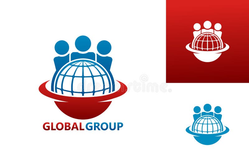 Global Group Logo Template Design Vector, Emblem, Design Concept ...