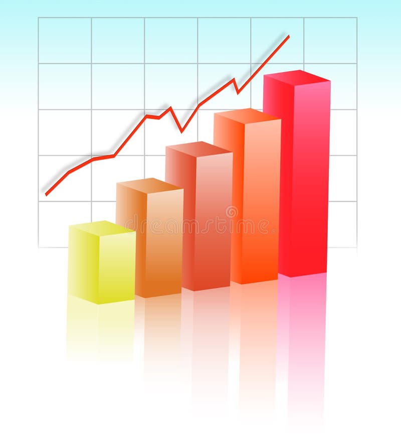 3d growth diagram stock vector. Illustration of marketing - 12143314