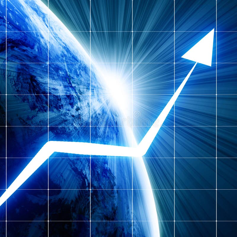 Global growth stock illustration. Illustration of economy - 8655142