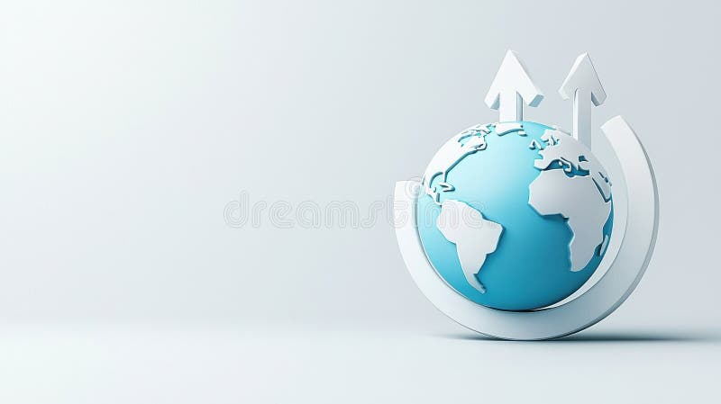 Global Growth and Progress stock illustration. Illustration of economy ...