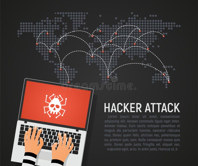 Hacker World Revolution stock illustration. Illustration of abstract ...