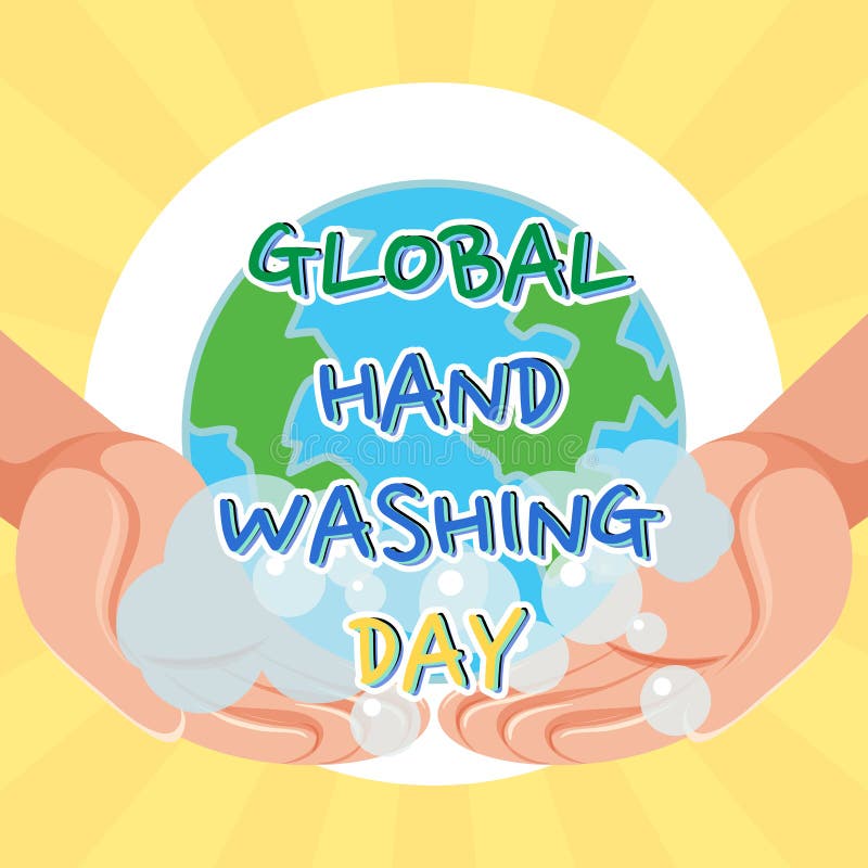Global Hand Washing Day Banner Design Stock Vector - Illustration of ...