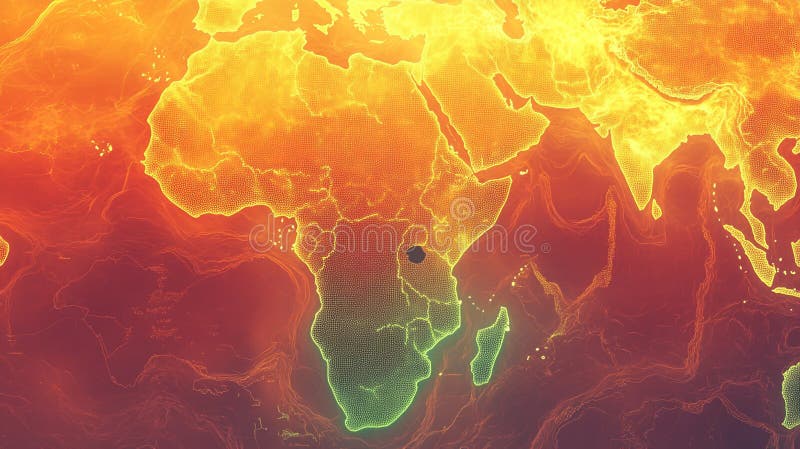 Global Heatmap Africa Climate Change Temperature World Map Data ...