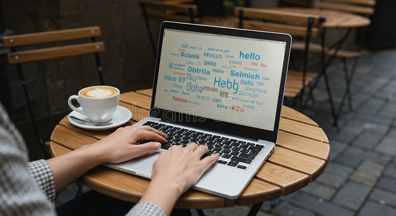 Global Hello: Working Remotely with a Laptop & Coffee, Word Cloud of ...