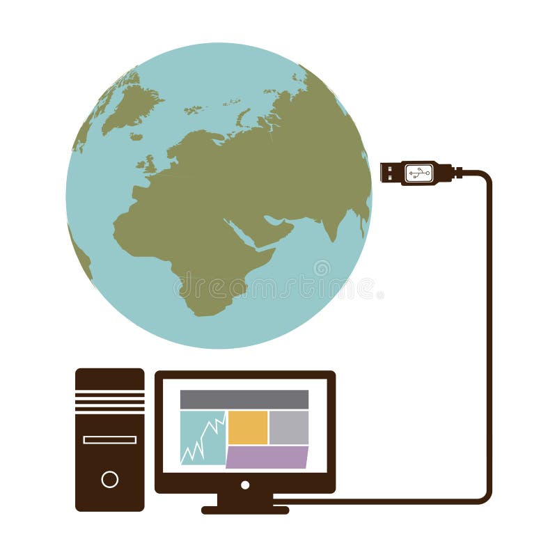 Global Hosting Data Center Icon Stock Illustration - Illustration of ...